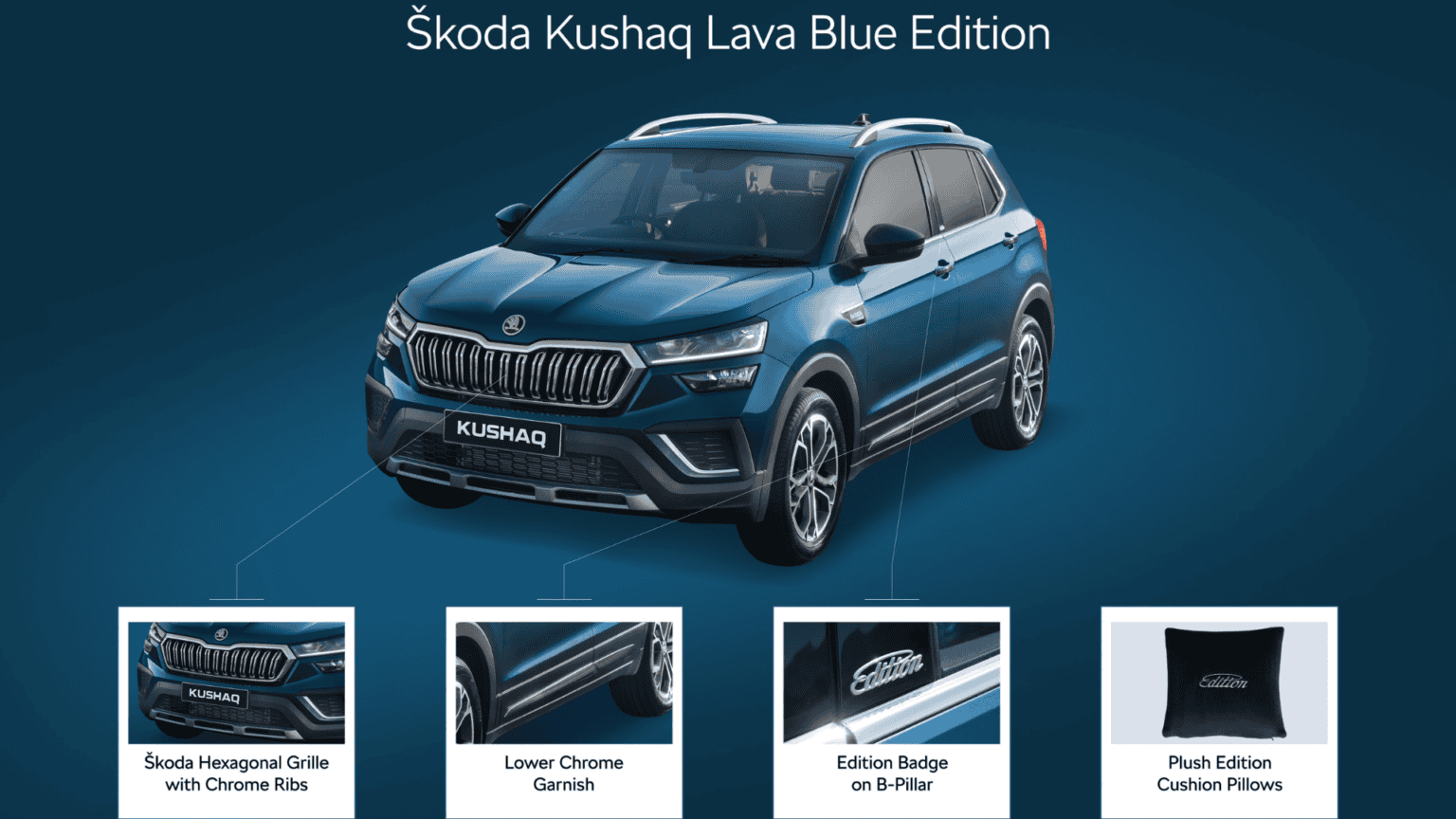 Skoda Slavia Anniversary Edition, Kushaq Lava Blue Edition Makes Debut In India - The Indian Wire